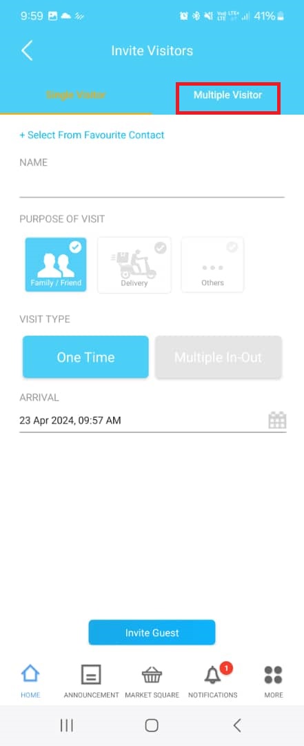 How to Invite Multiple Visitors