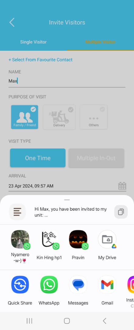 How to Invite Multiple Visitors